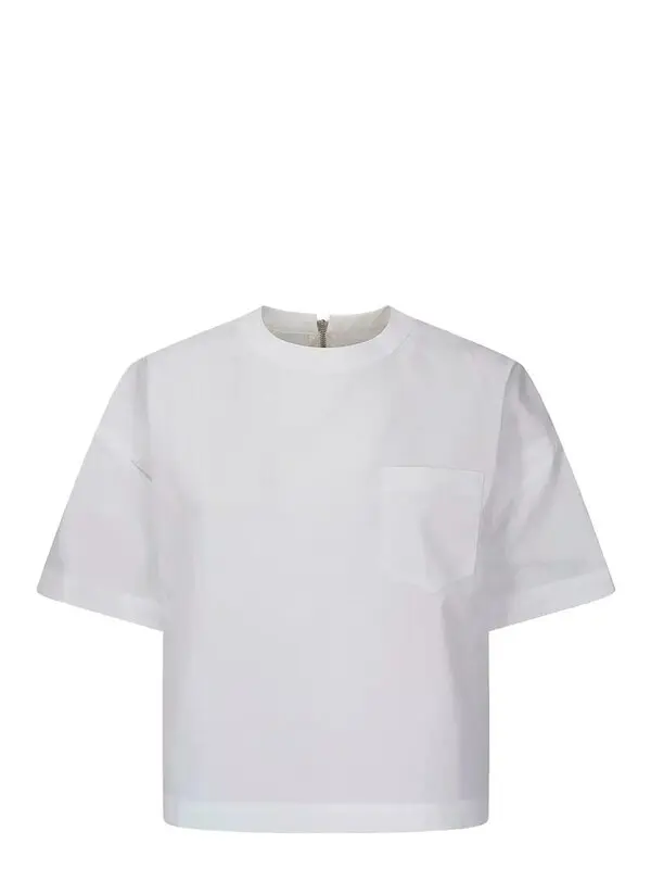 Sacai Crew-neck Blouse - White