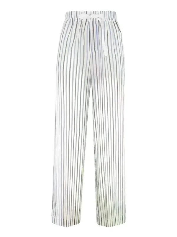 SEMICOUTURE Lidia Striped Trousers - Blue