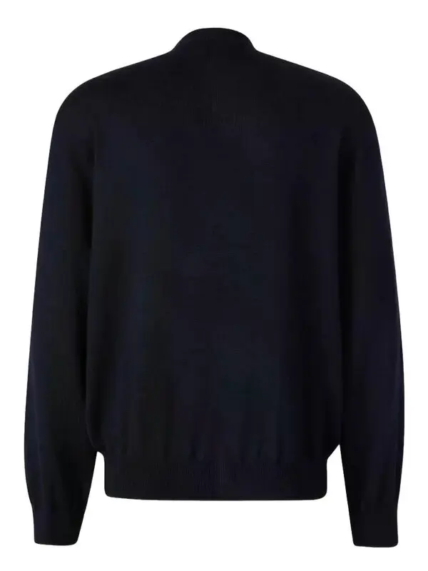 Balenciaga Mock-neck Long-sleeve Sweater - Blue