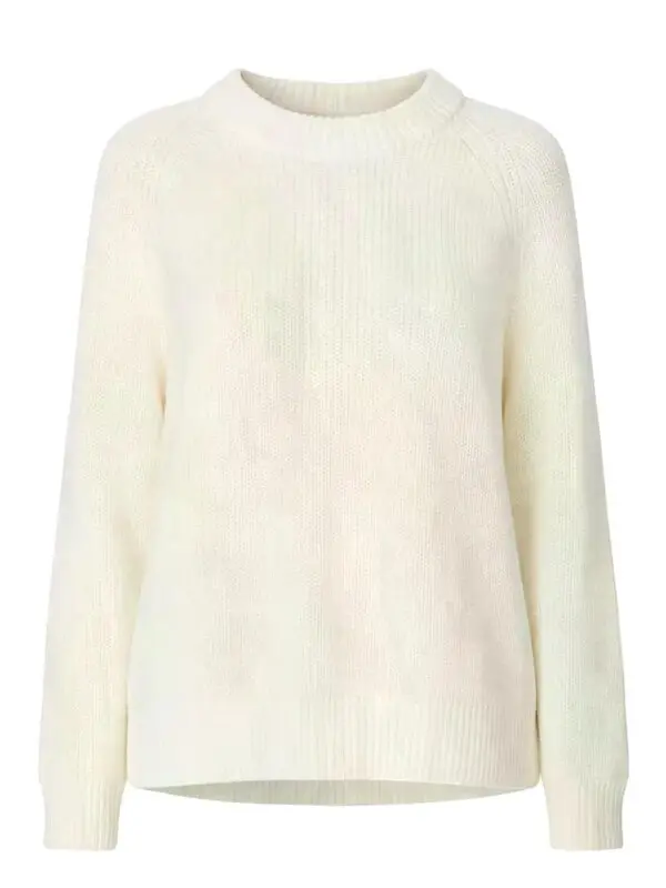 Jenni Kayne Ribbed Knit Cotton Sweater - Neutrals