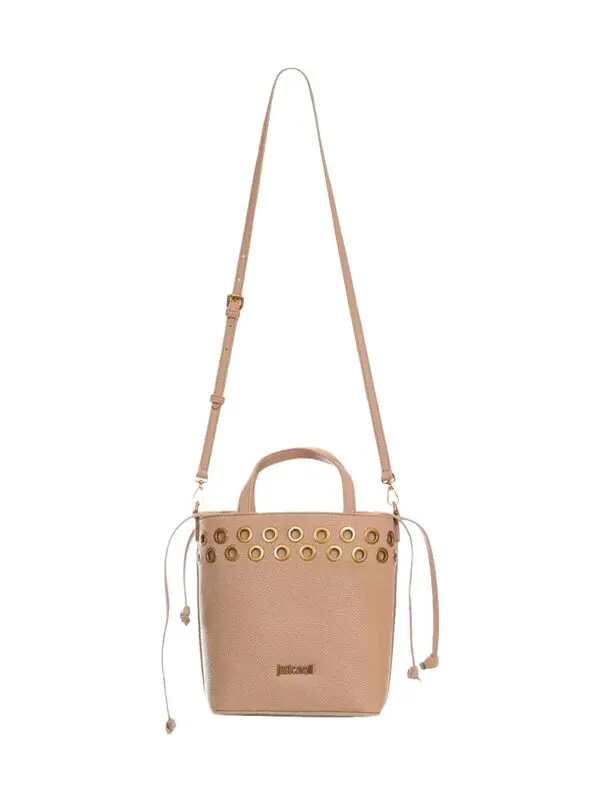 Just Cavalli Eyelet-detail Bucket Bag - Neutrals