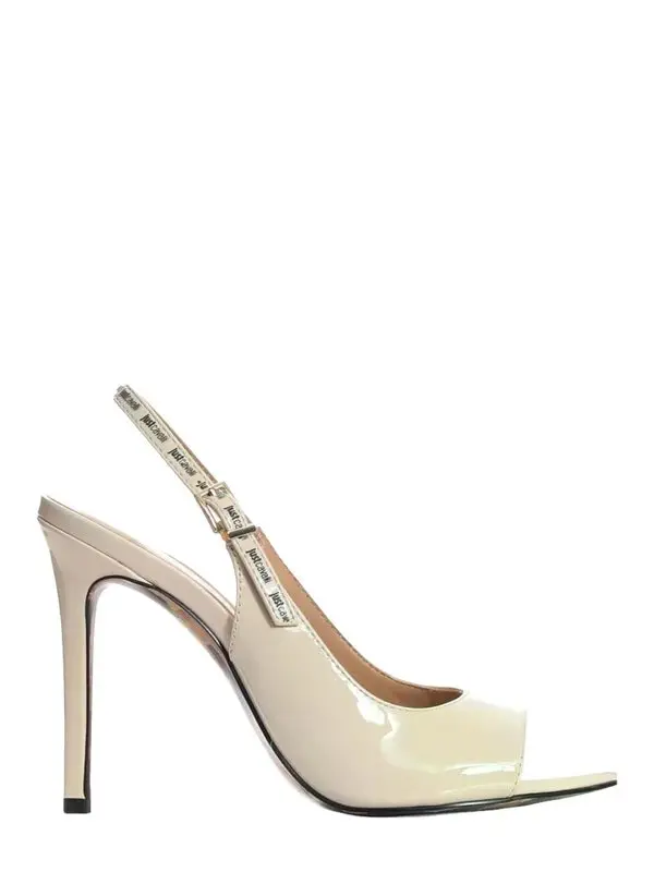Just Cavalli Heeled Slingback Sandals - Neutrals