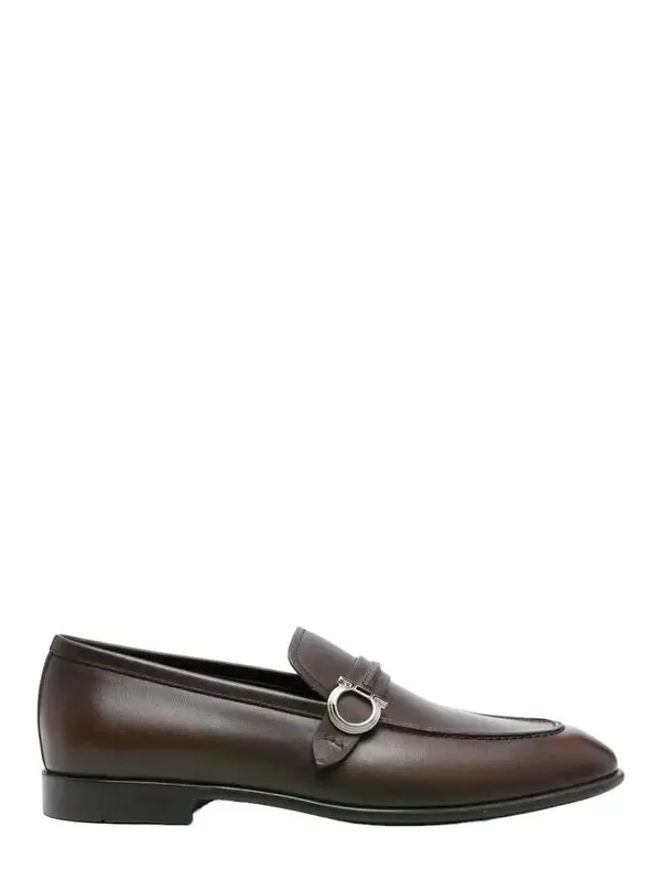 FERRAGAMO Leather Loafers - Brown