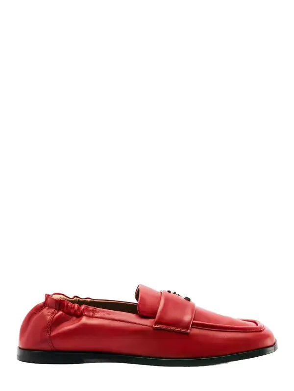 Patrizia Pepe Square-toe Loafers - Red