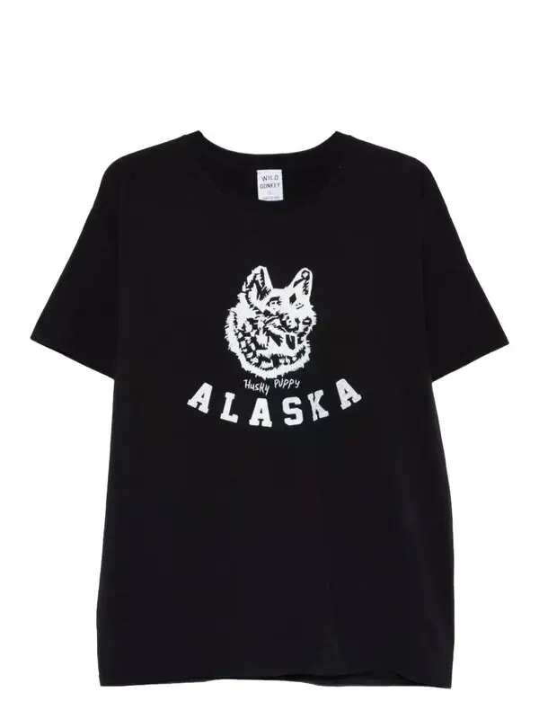 WILD DONKEY Logo-print T-shirt - Black