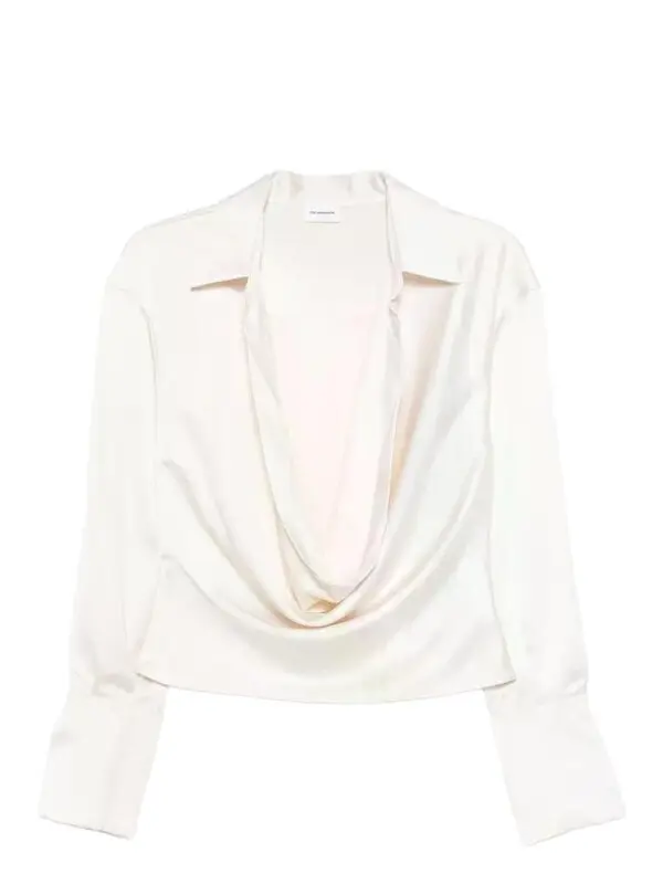 Andamane Cowl Neck Shirt - Neutrals