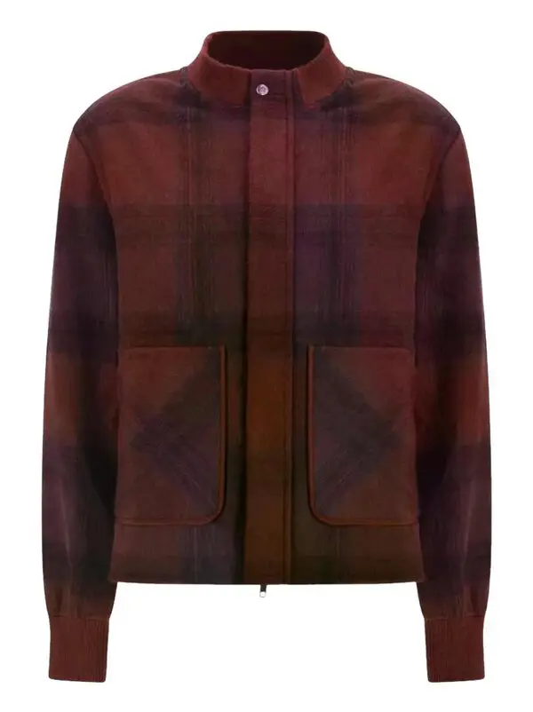 GOD'S TRUE CASHMERE Grateful Plaid Jacket - Brown