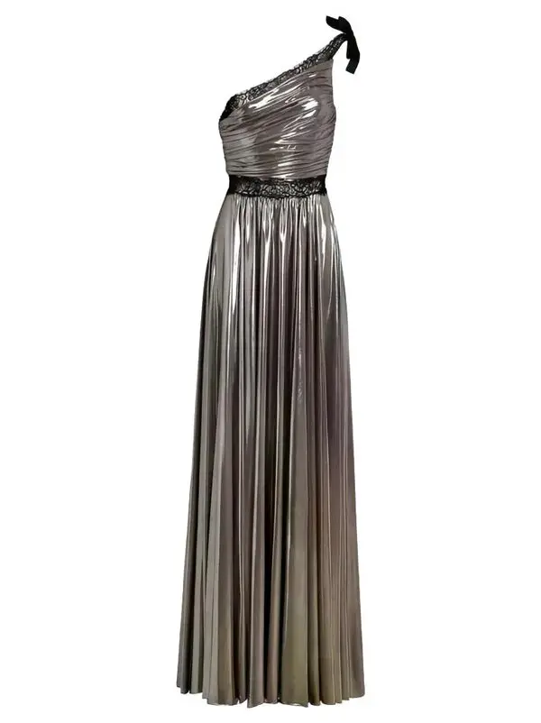 Giambattista Valli Asymmetric One-shoulder Gown - Silver