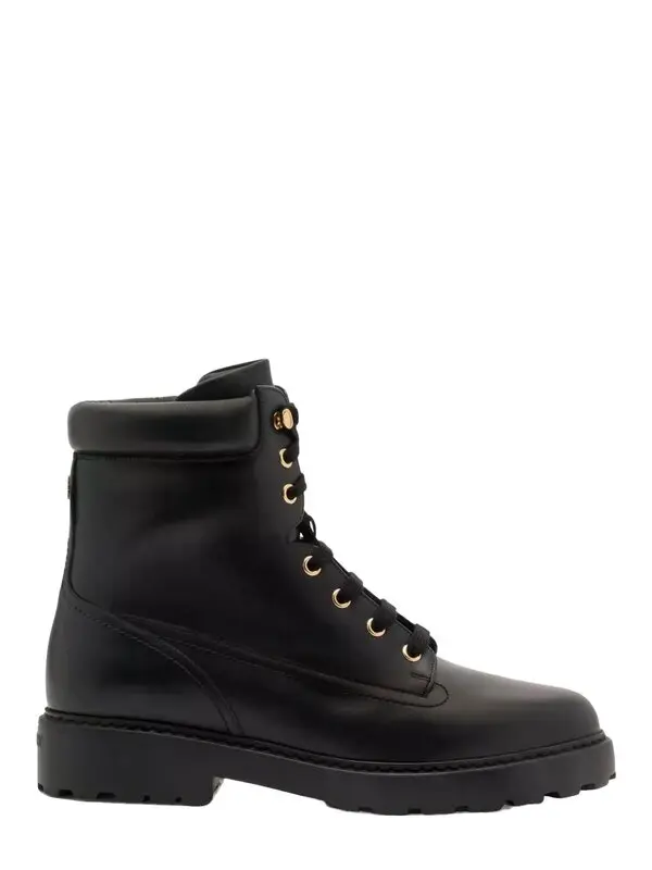 Bally Gusto Leather Lace-up Boots - Black