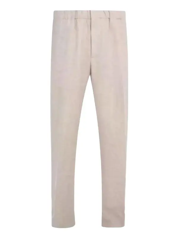 LARDINI Elasticated-waistband Trousers - Neutrals