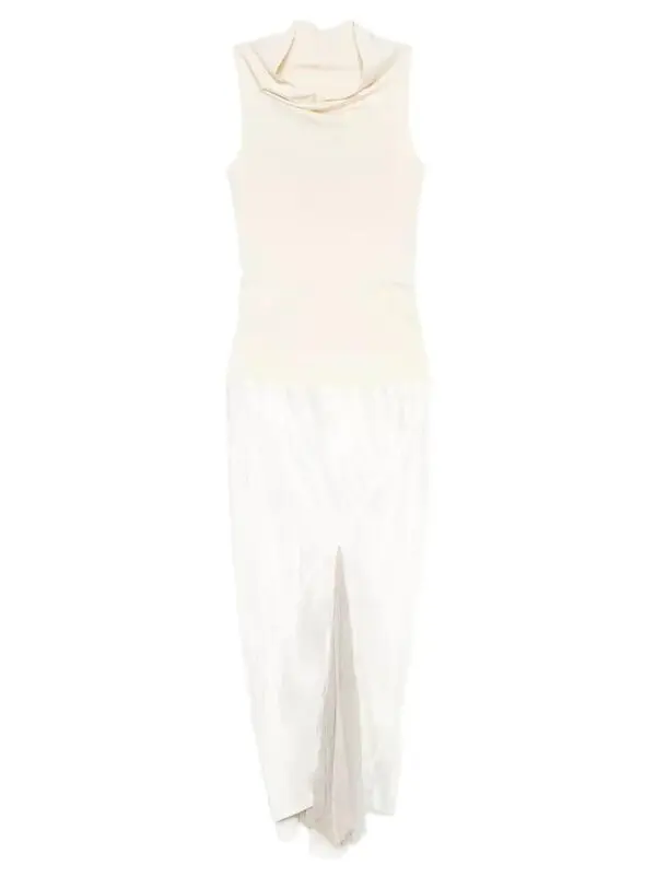 Rick Owens Asymmetric-neck Midi Dress - White
