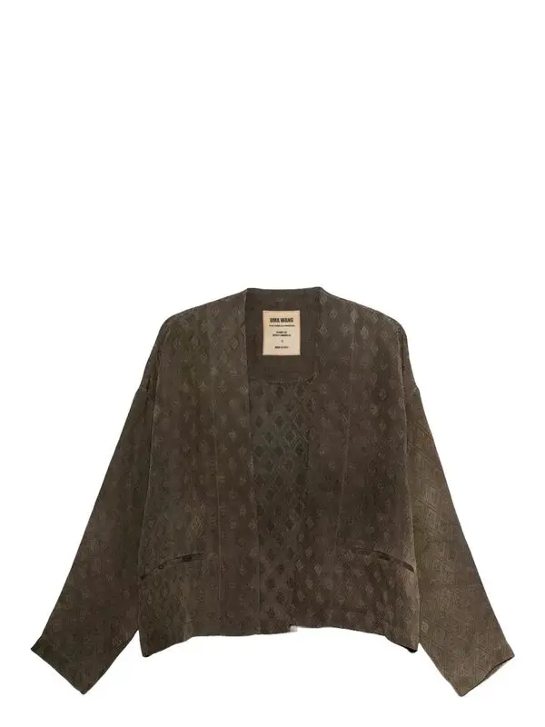 UMA WANG Diamond-pattern Jacket - Brown