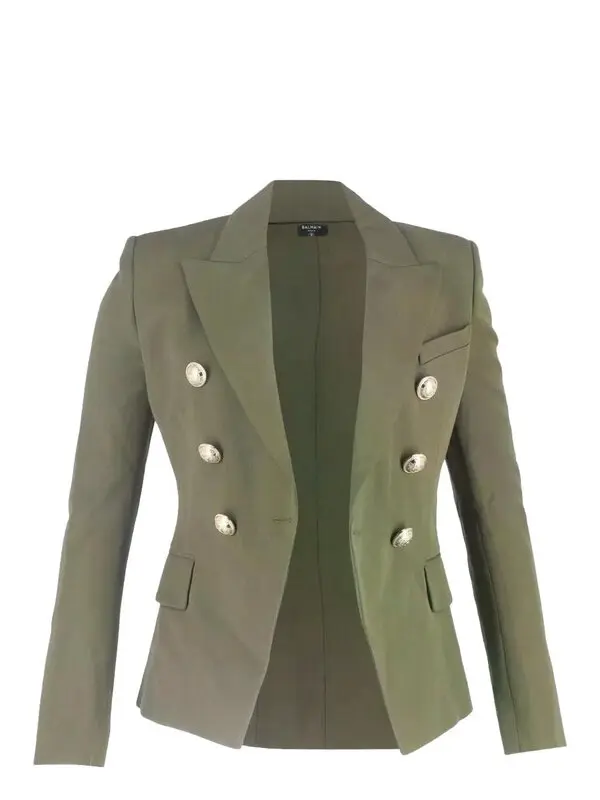 Balmain Peak-lapel Blazer - Green