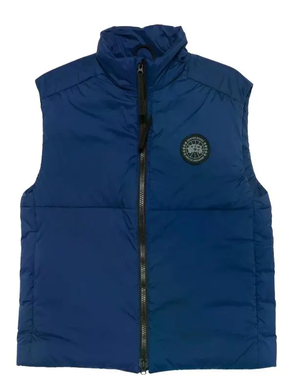 Canada Goose Logo Zip-up Gilet - Blue