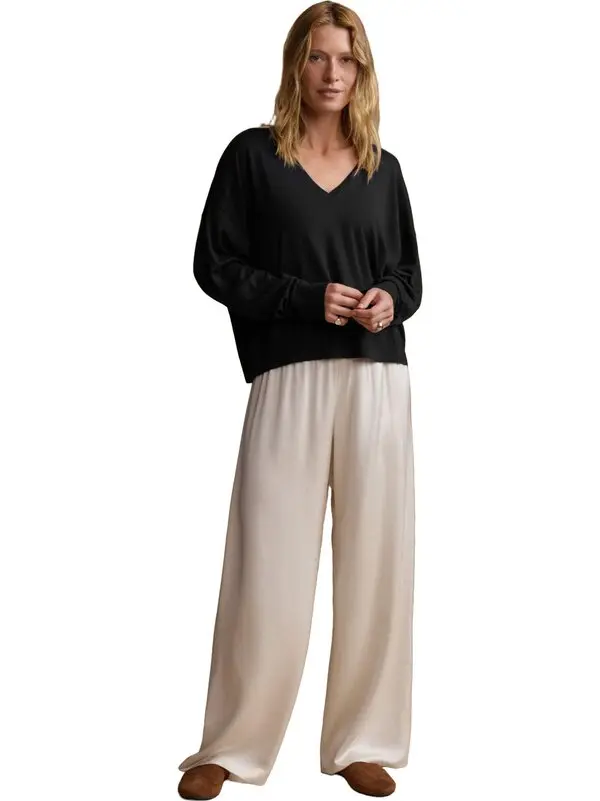 Jenni Kayne Dree V-neck Sweater - Black