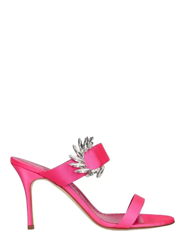 Manolo Blahnik Decorative Detail Sandals - Pink