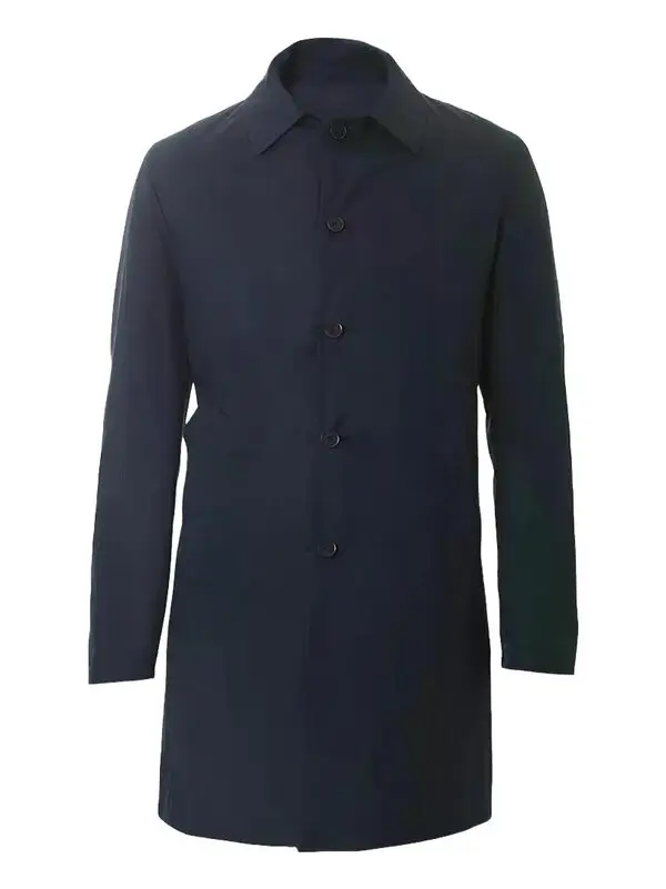 LARDINI Buttoned Coat - Blue