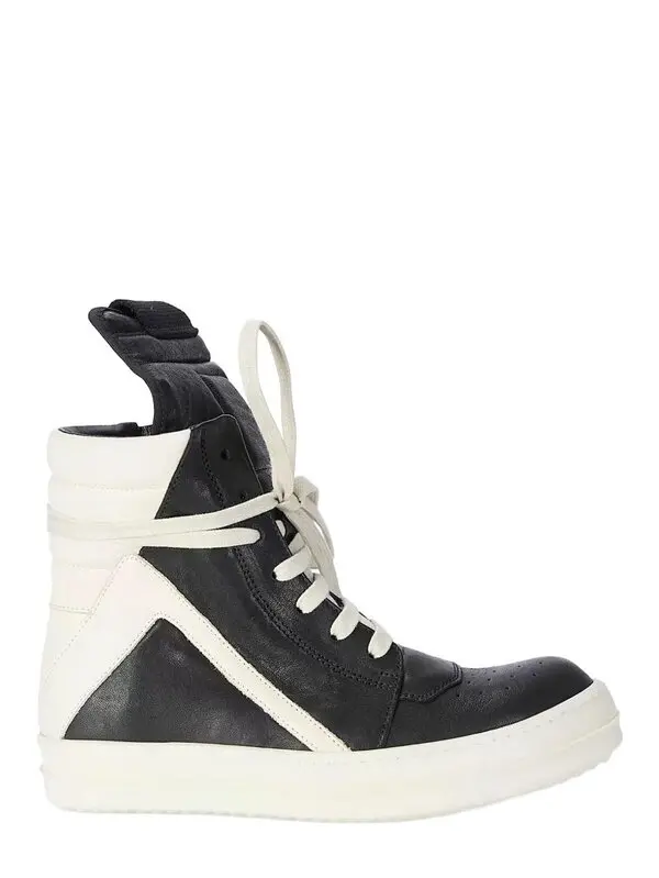 Rick Owens Geobasket Zip Sneakers - Black