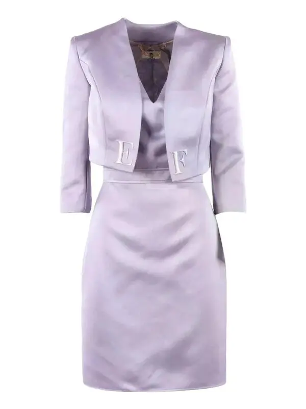 Elisabetta Franchi Jacket And Dress Set - Purple