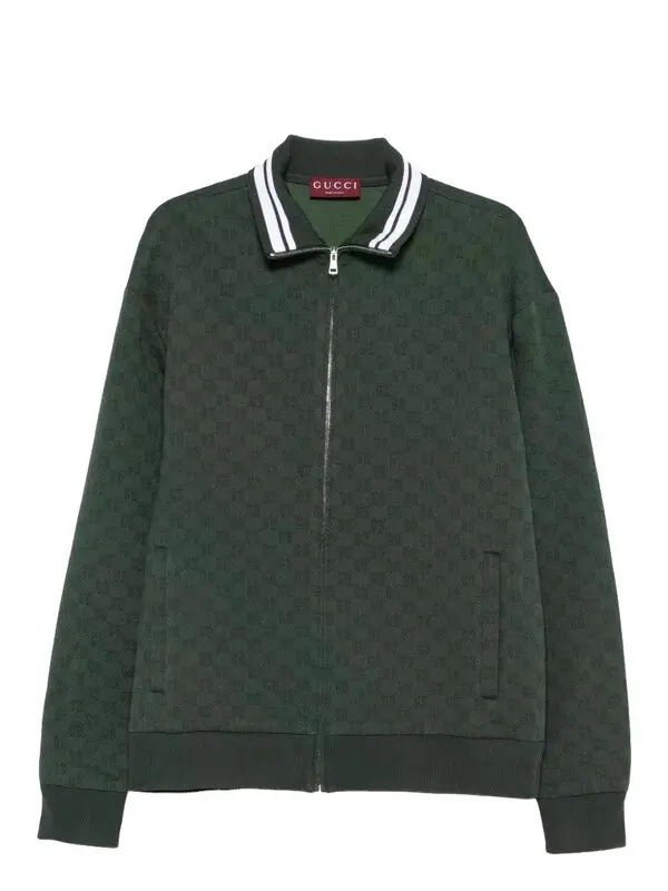 Gucci Logo-pattern Jacket - Green