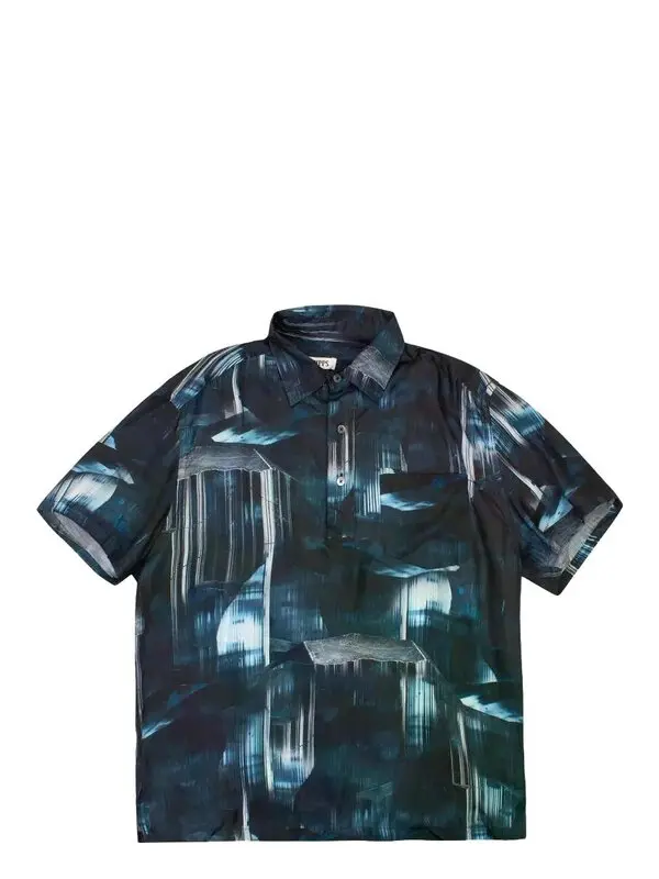 PHIPPS Short Sleeve Camp Shirt - Blue