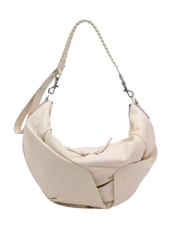 VIVIENNE WESTWOOD Medium Agnes Leather Shoulder Bag - Neutrals