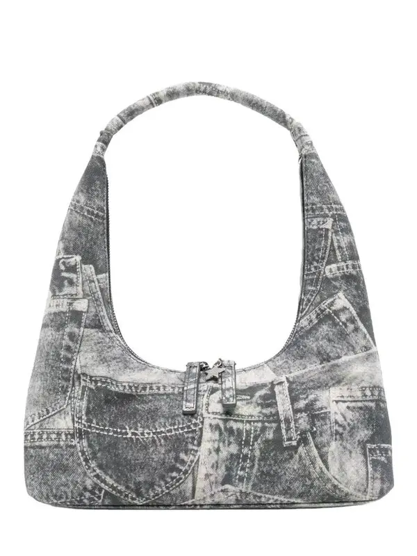 MARGESHERWOOD Printed Charm-detail Shoulder Bag - Grey