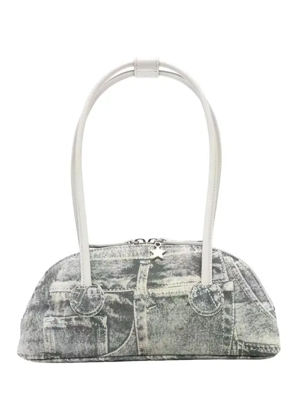 MARGESHERWOOD Printed Suede Shoulder Bag - Grey