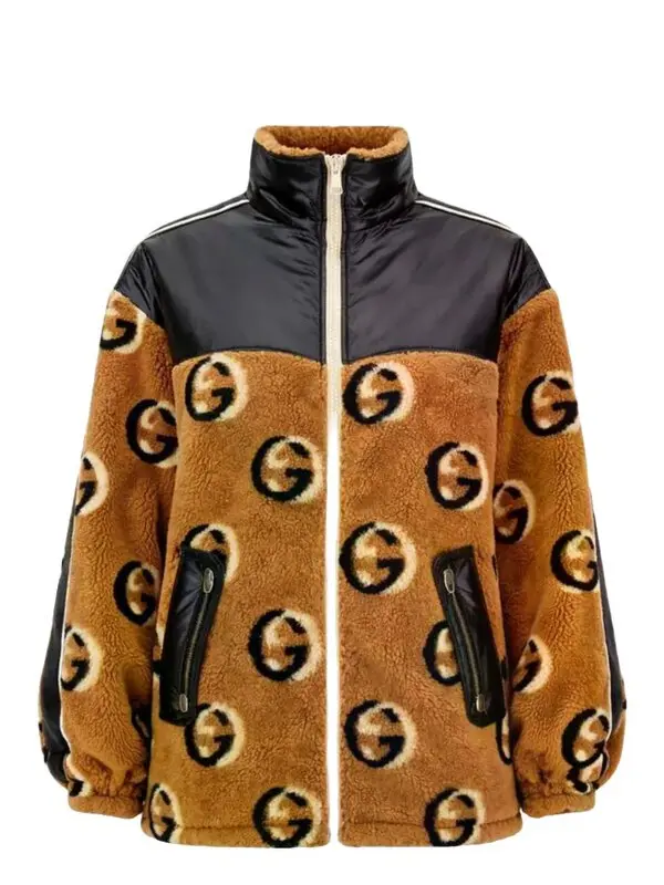 Gucci Logo-pattern Jacket - Brown
