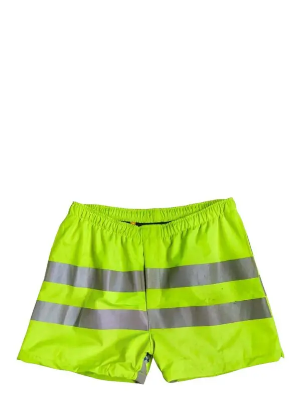 GALLERY DEPT. Reflective Striped Shorts - Yellow