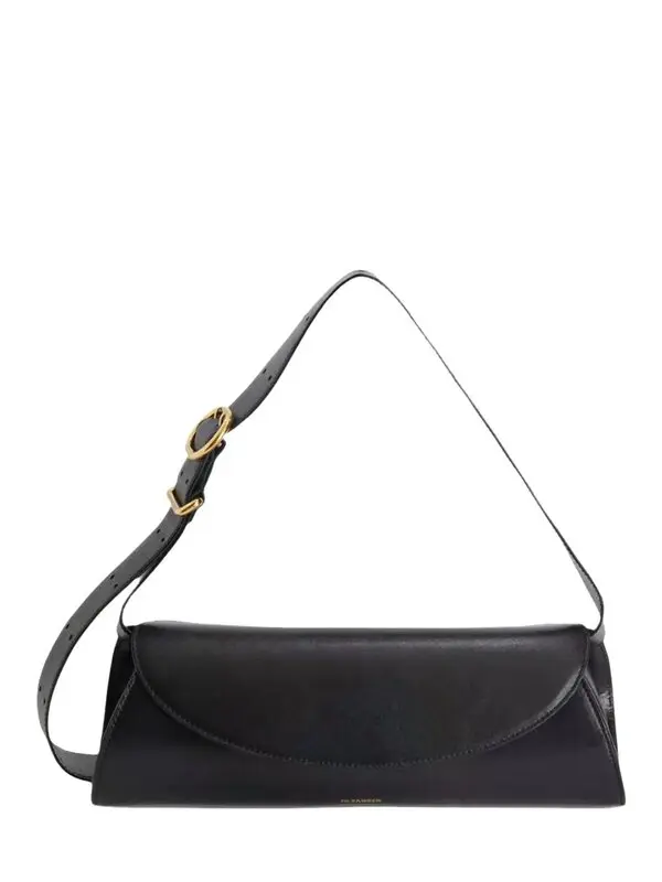 JIL SANDER Small Cannolo Shoulder Bag - Black