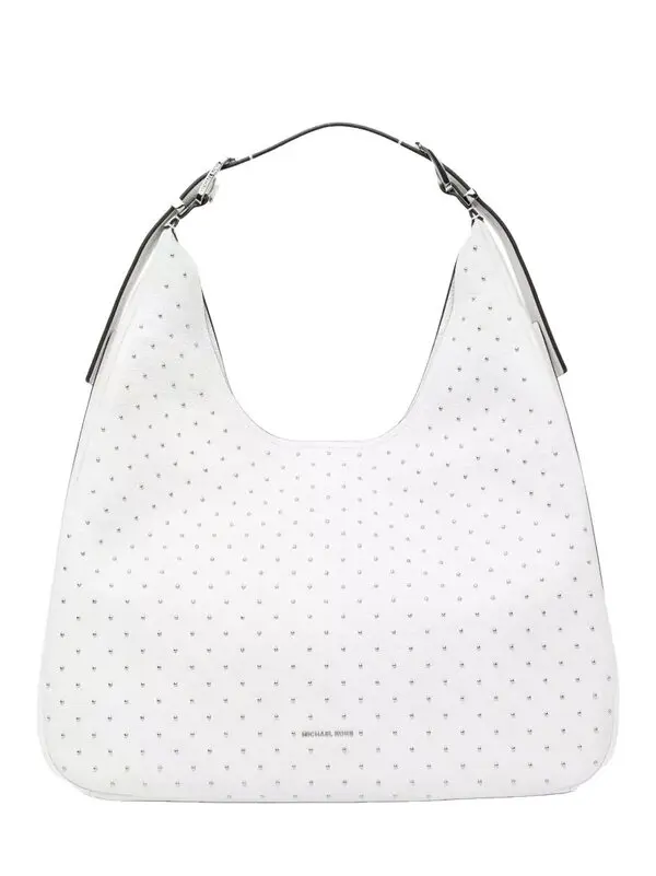 Michael Kors Large Hamilton Shoulder Bag - White