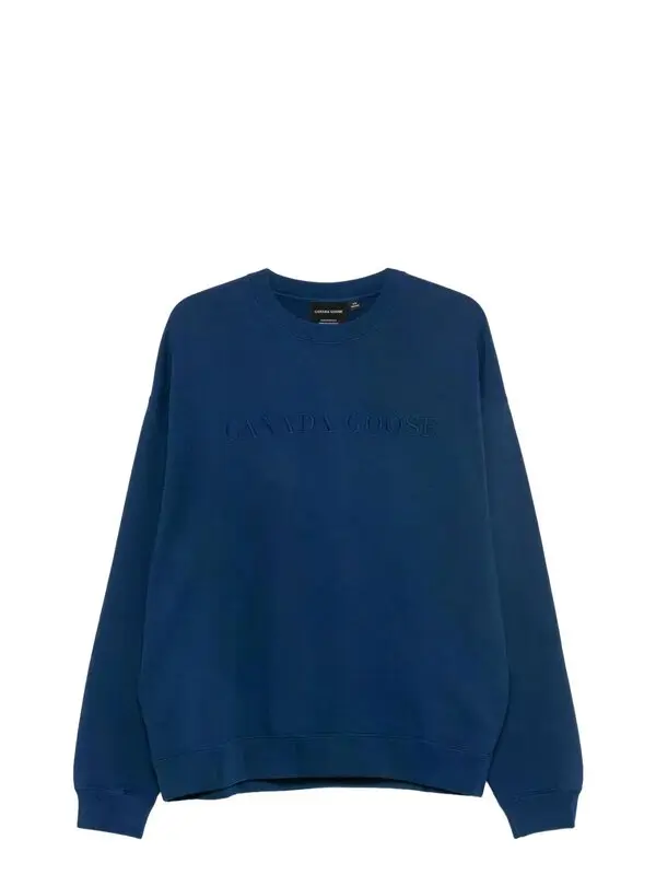 Canada Goose Embroidered Crew Sweatshirt - Blue