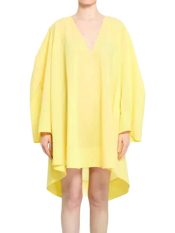 Jacquemus V-neck Flared Dress - Yellow