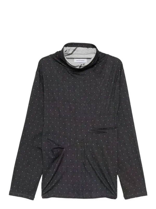 KIKO KOSTADINOV Ohne Long-sleeve Mock-neck T-shirt - Black