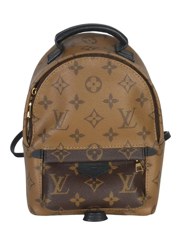 LOUIS VUITTON Canvas Reverse Monogram Palm Springs Backpack - Brown