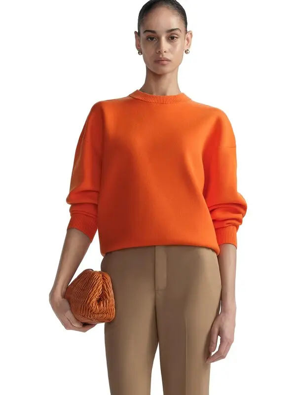 A.L.C. Teddy Crew Neck Sweater - Poppy