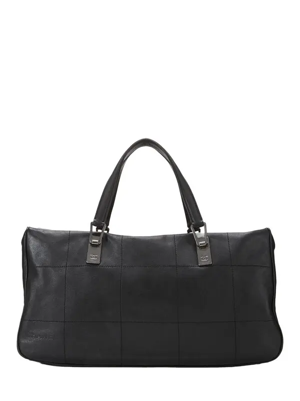 Chanel Calfskin Boston Bag - Black