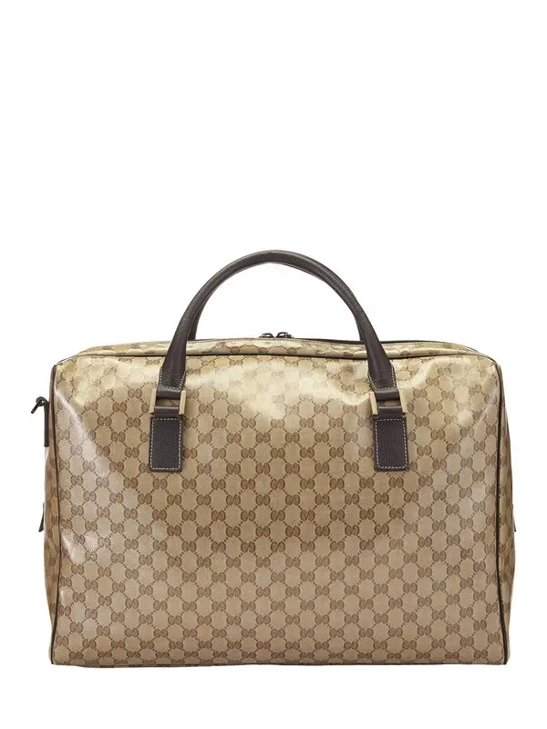Gucci Gg Crystal Carry-on Duffle - Brown