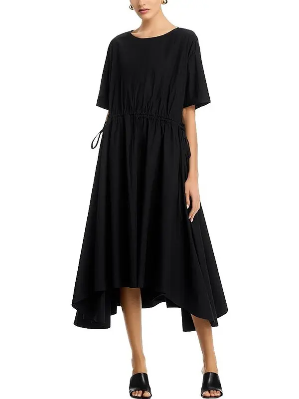 Lafayette 148 New York Gathered Waist Dress - Black