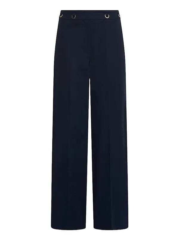 Marella Rivet Waist Pants - Navy