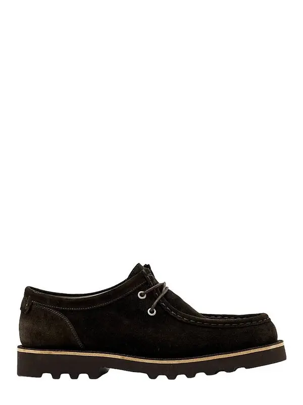 ALLSAINTS Skiff Apron Toe Loafers - Dark Brown
