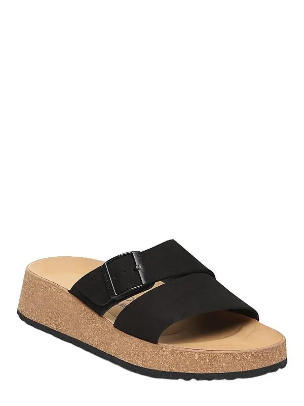BIRKENSTOCK Almina Leather Sandals - Black