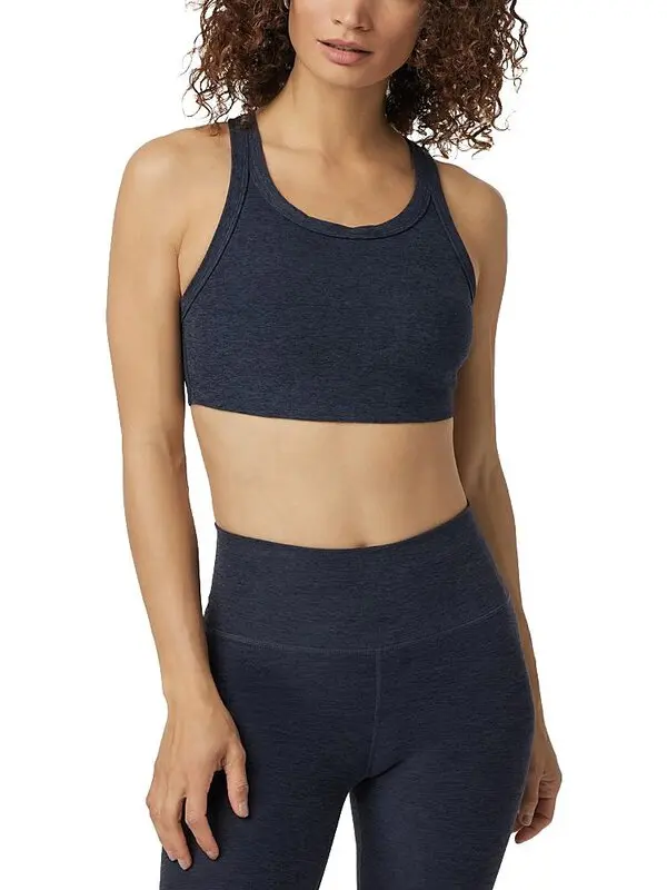 Vuori Elevation Racerback Sports Bra - Midnight Heather