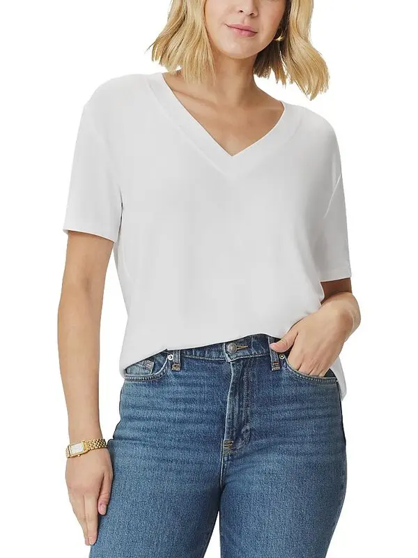Splendid Kacey V-neck Tee - White