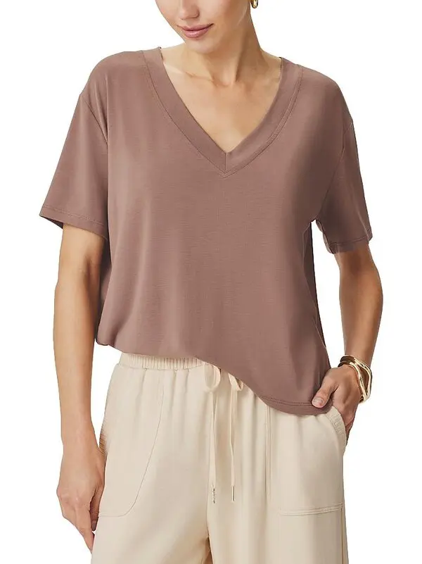 Splendid Kacey V-neck Tee - Wicker