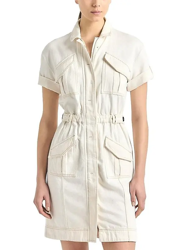 Derek Lam 10 Crosby Clotilde Denim Dress - Soft White