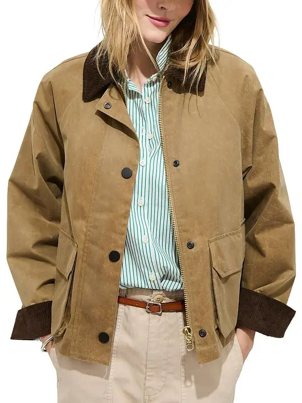 ALEX MILL Chiltern Cropped Jacket - Vintage Khaki