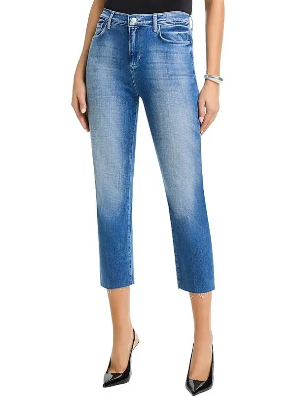 L'Agence Sada Mid-rise Crop Jeans - Castro