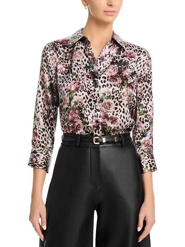 L'Agence Dani Silk Blouse - Multi